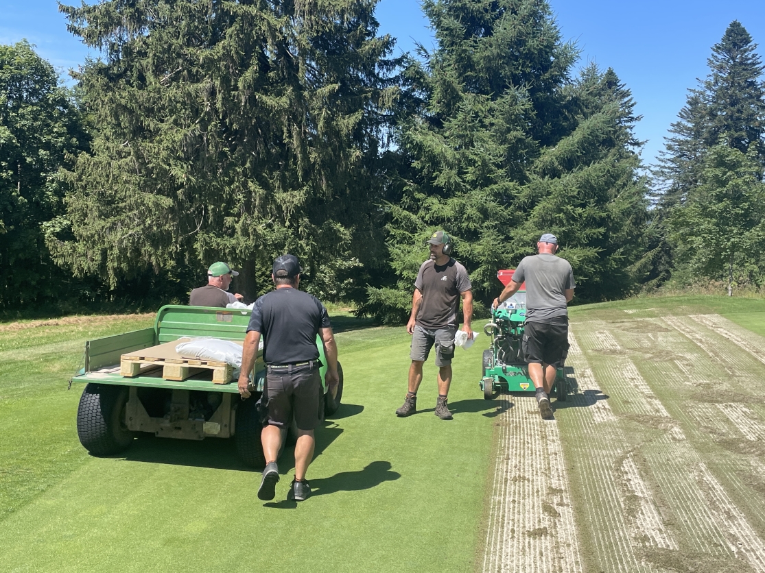 Entretien de nos greens - Golf Club Les Bois